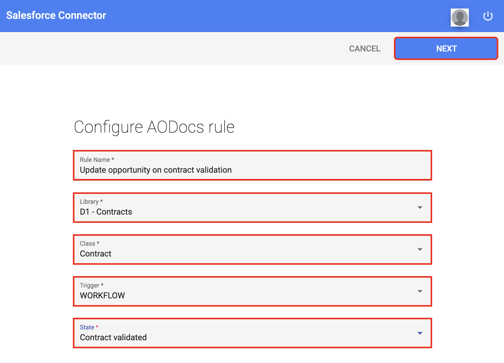 Create Rules With The Aodocs Salesforce Connector Aodocs Knowledge Base