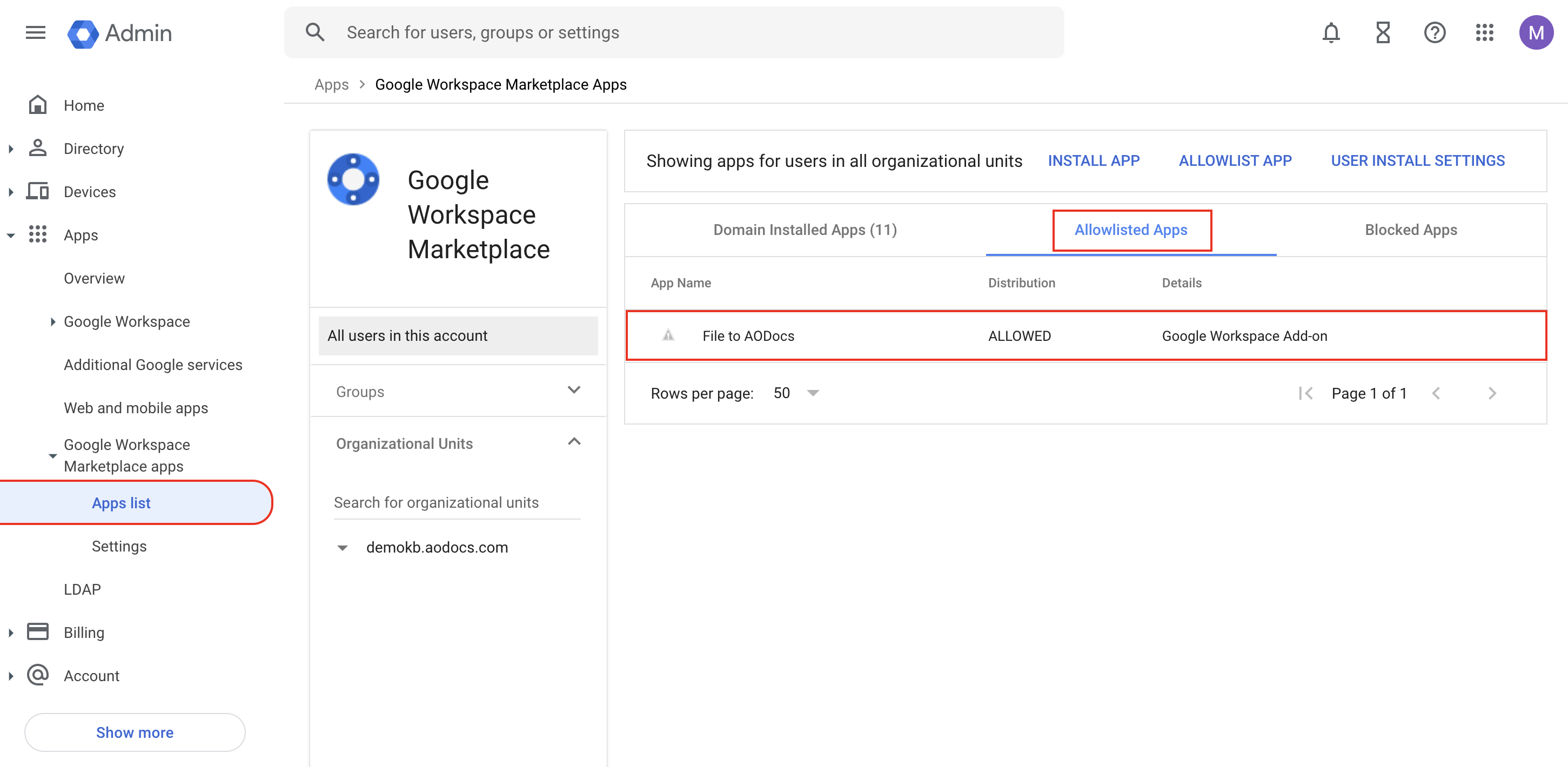 Set up your Workspace and install the Gmail add-on – AODocs Knowledge Base