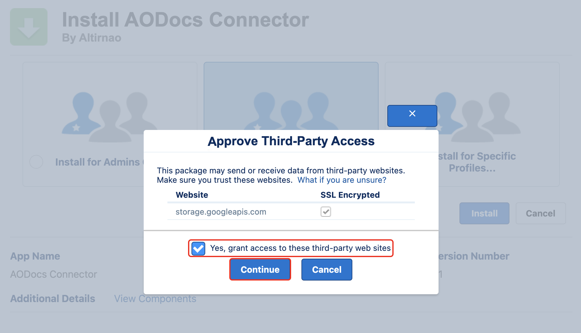 Install And Set Up The Aodocs Salesforce Connector Aodocs Knowledge Base 
