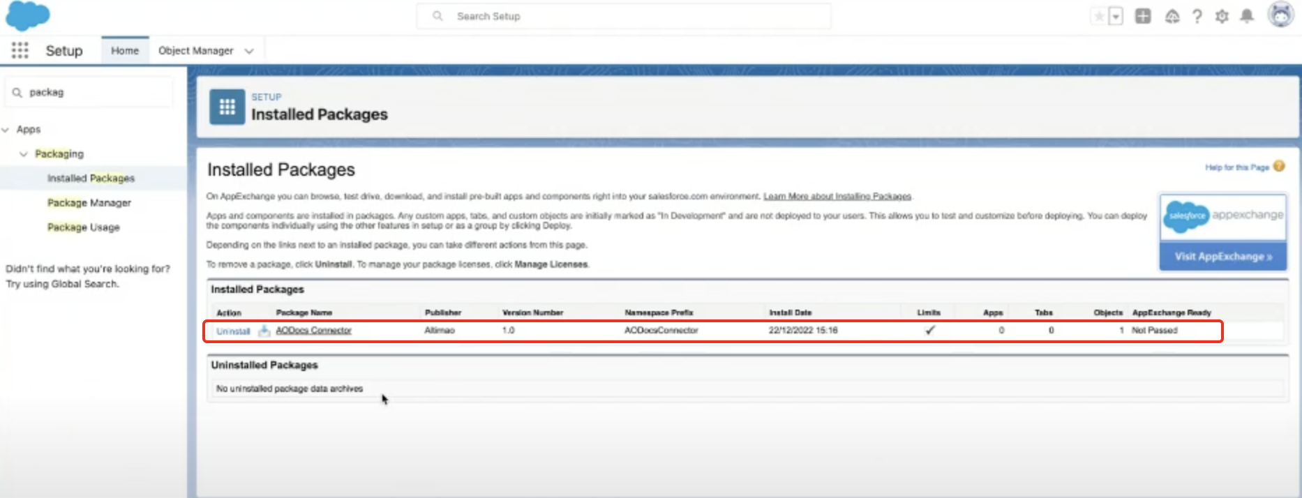 Install And Set Up The Aodocs Salesforce Connector Aodocs Knowledge Base