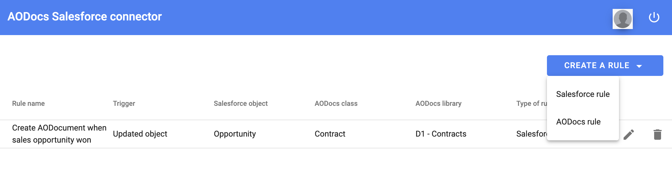 Create Rules With The Aodocs Salesforce Connector Aodocs Knowledge Base