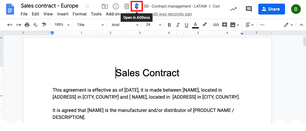 Switch between the AODocs interface and Google Drive – AODocs Knowledge Base