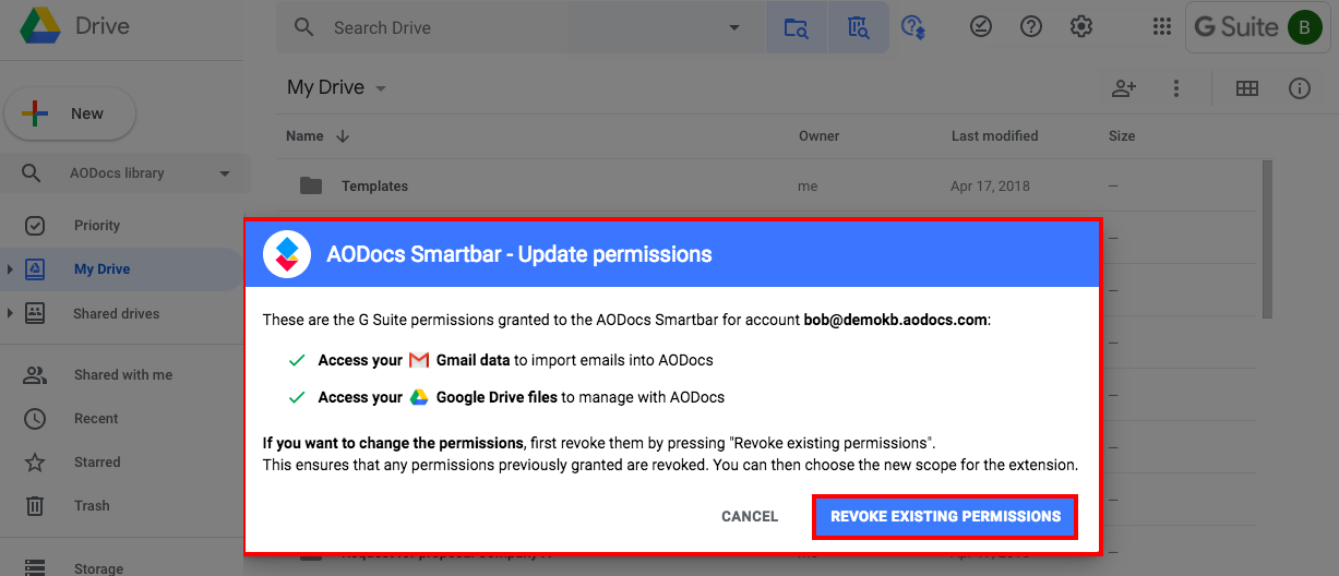 Manage your AODocs Smartbar permissions – AODocs Knowledge Base Manage your AODocs Smartbar permissions – AODocs Knowledge Base