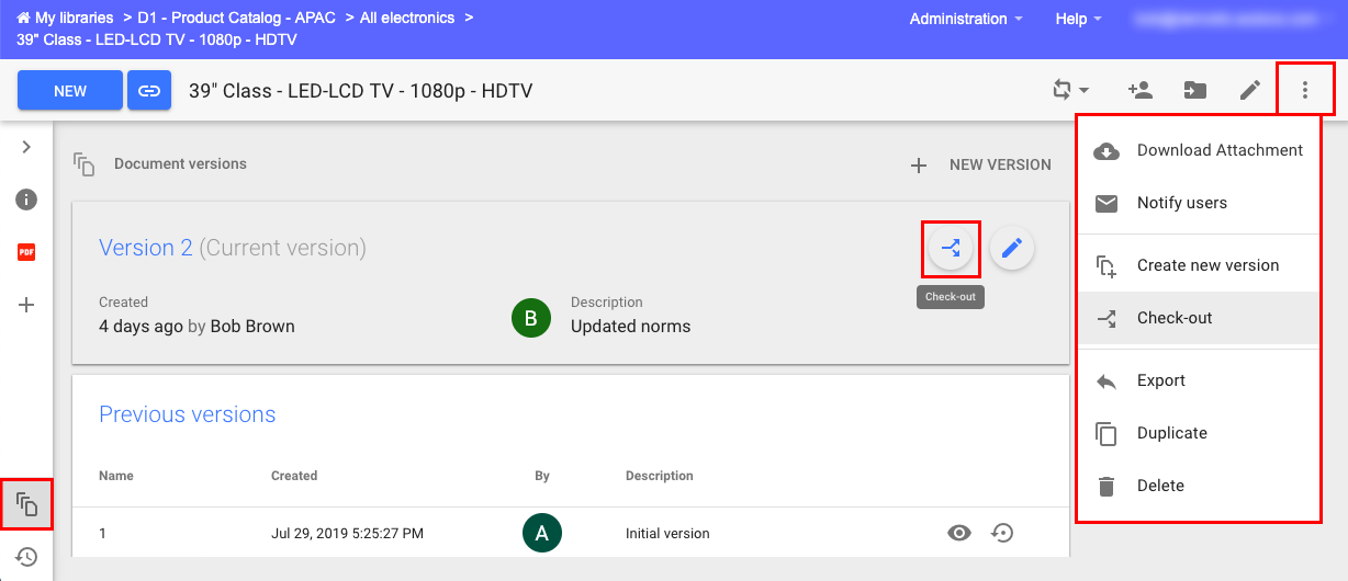 Check Out A Document Create A Draft Version Aodocs Knowledge Base 9910