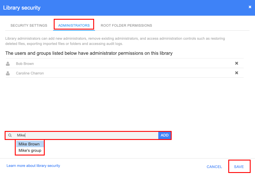 Configure security settings in Secured Folders – AODocs Knowledge Base