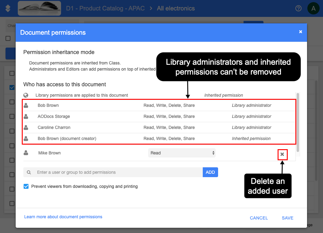 Share documents in Document Management libraries – AODocs Knowledge Base