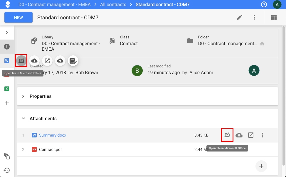 Work with attached Microsoft Office files in libraries using Google Drive – AODocs Knowledge Base