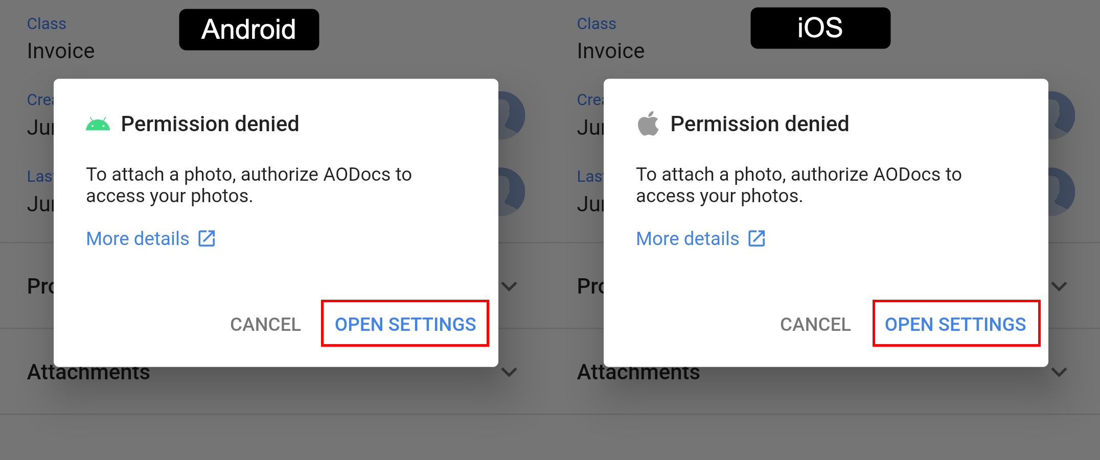 AODocs mobile: authorizations and permissions – AODocs Knowledge Base