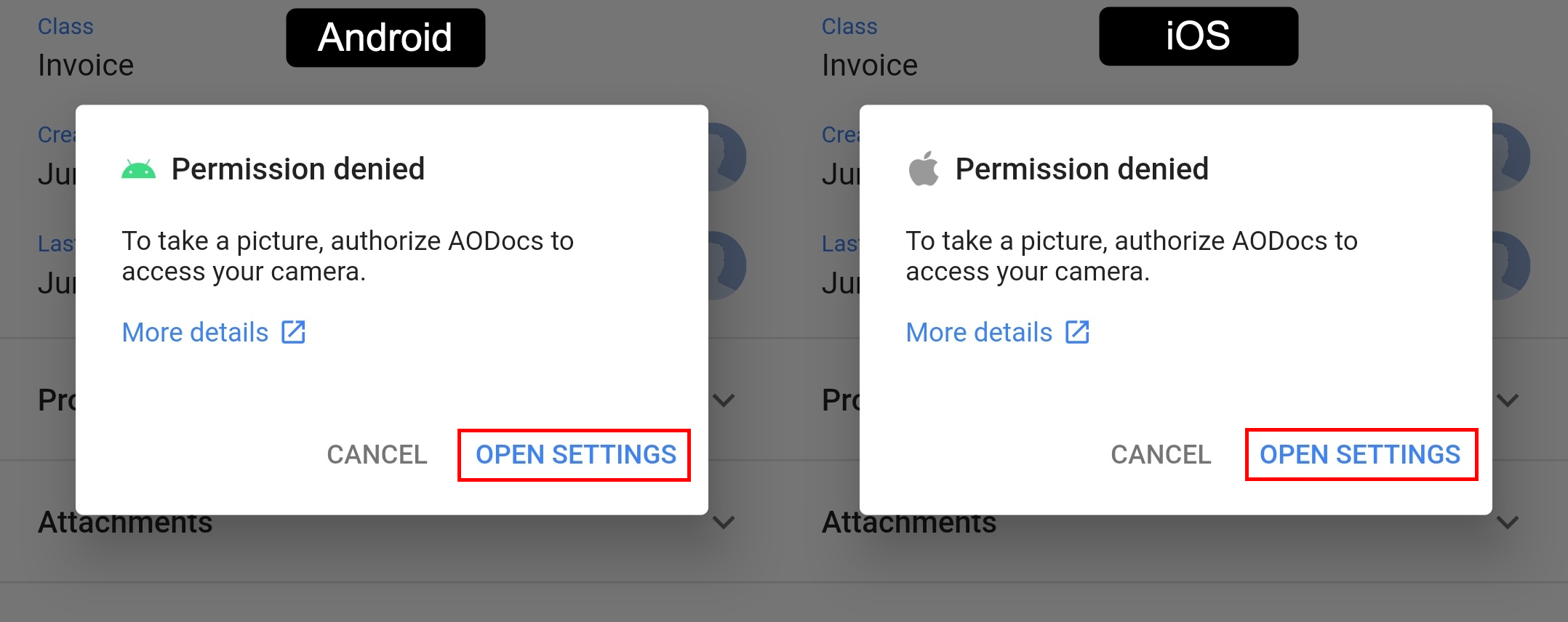 AODocs mobile: authorizations and permissions – AODocs Knowledge Base