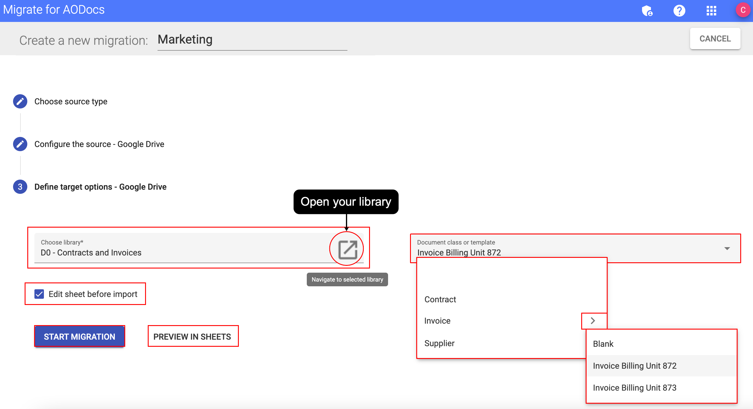 Run migrations in quick mode – AODocs Knowledge Base