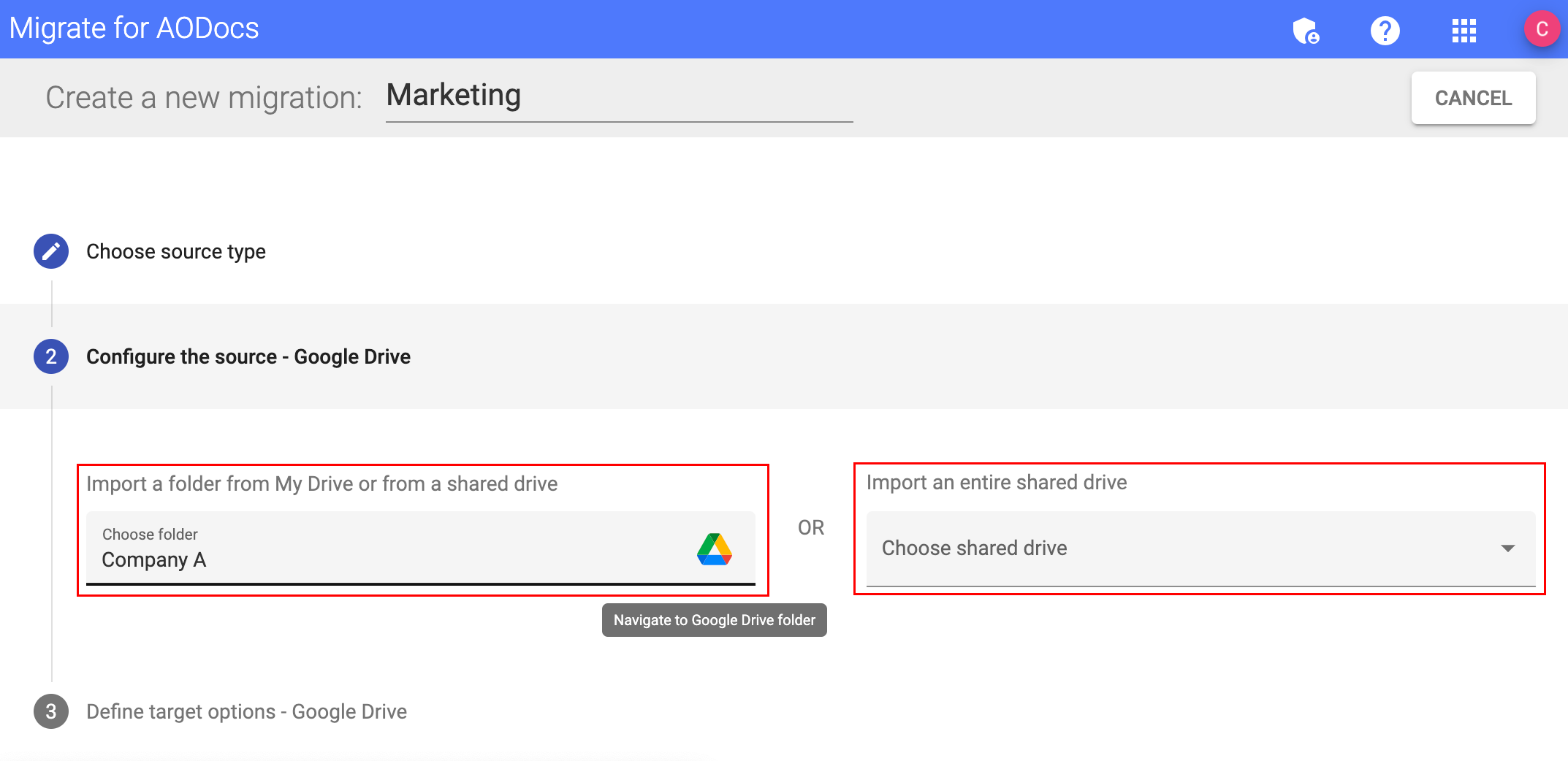Run migrations in quick mode – AODocs Knowledge Base