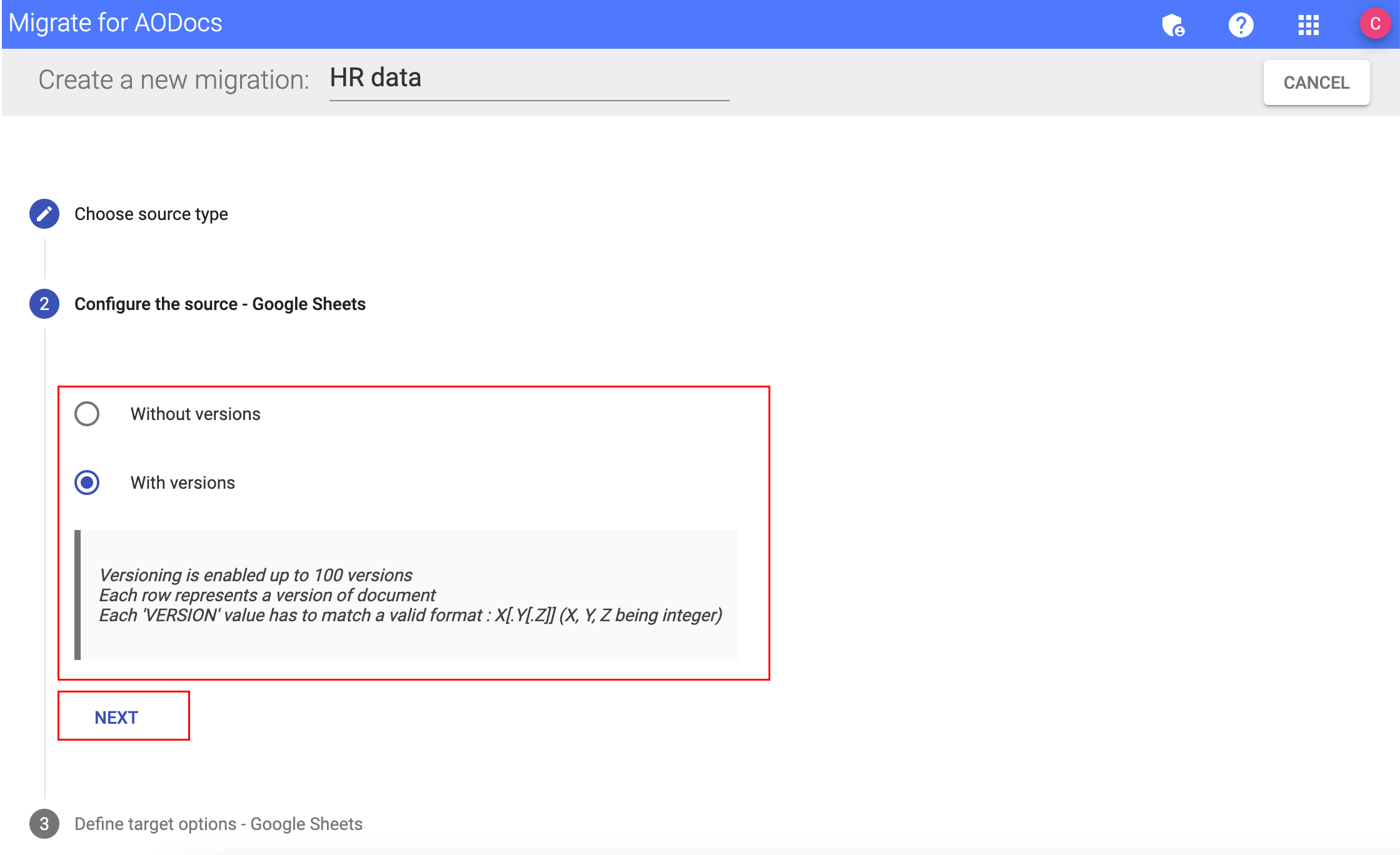 Run migrations in quick mode – AODocs Knowledge Base