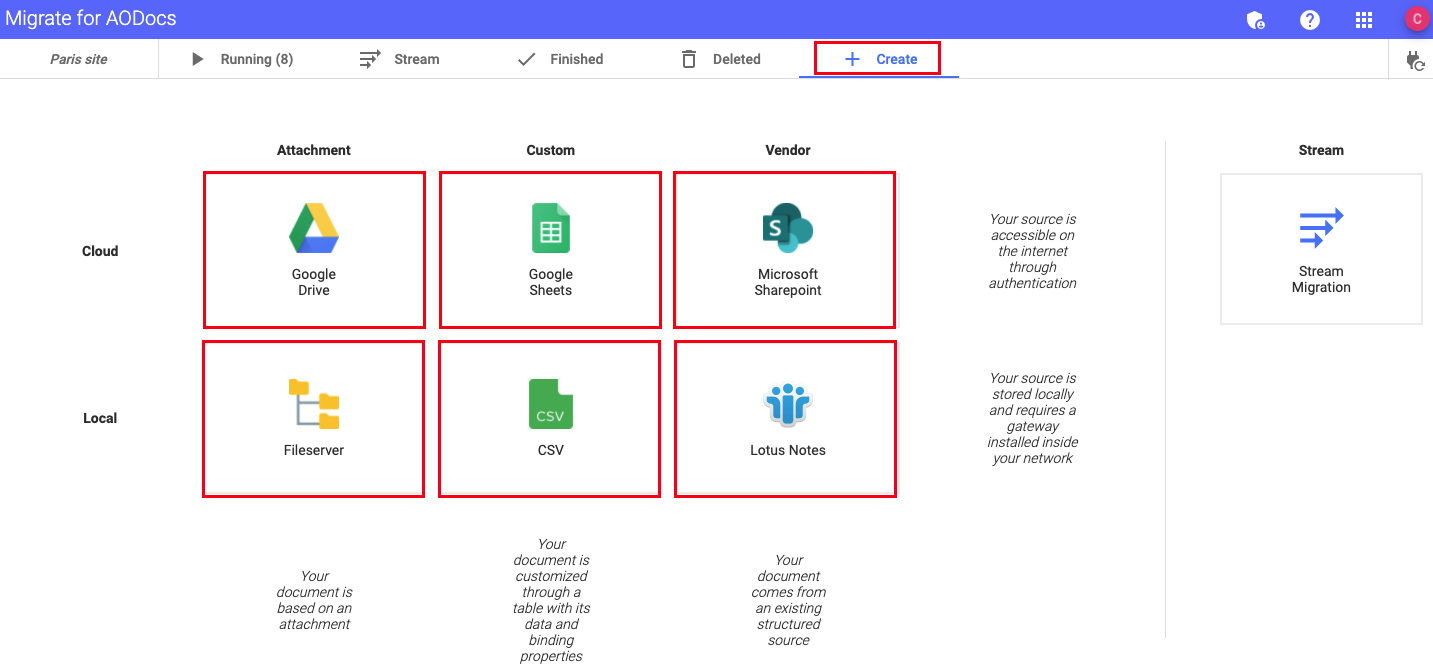 Run migrations in advanced mode – AODocs Knowledge Base