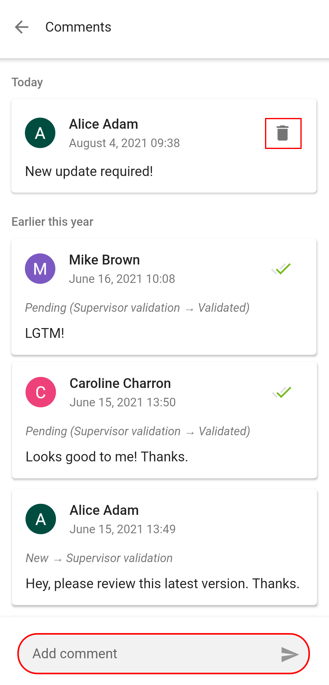 Aodocs Mobile Manage Comments In Your Documents Aodocs Knowledge Base